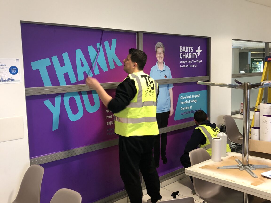 Fundraising signage – Charity - Techniform Graphics