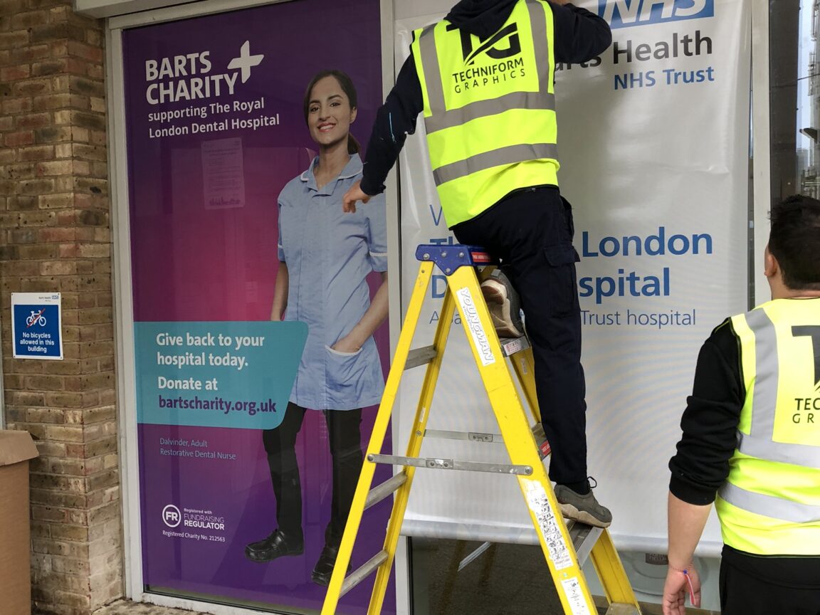 Fundraising signage – Charity - Techniform Graphics